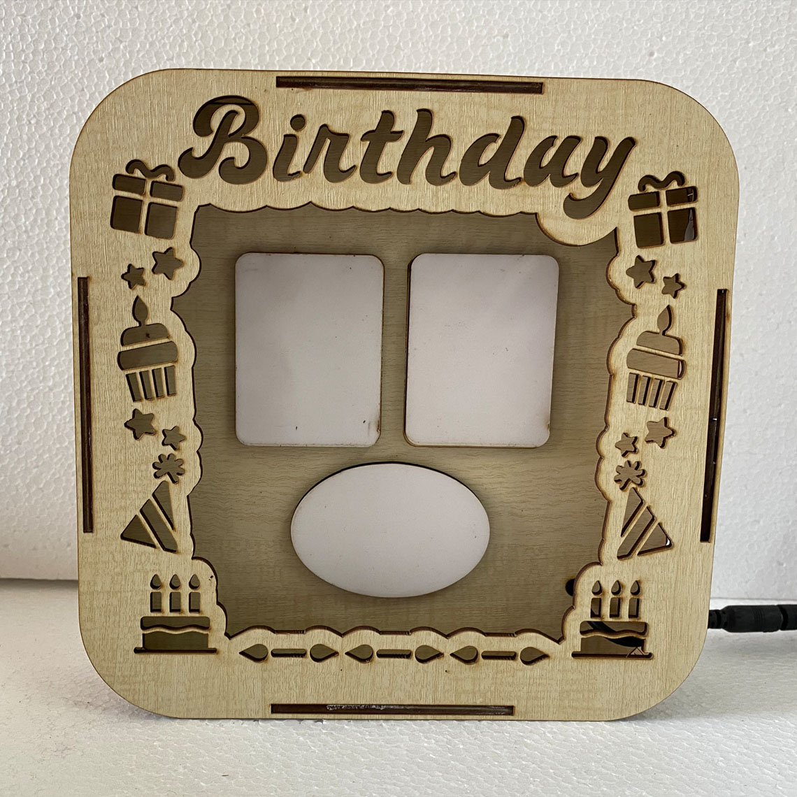 SUBLIMATION BIRTHDAY FRAME WITH LIGHT – Parth Design