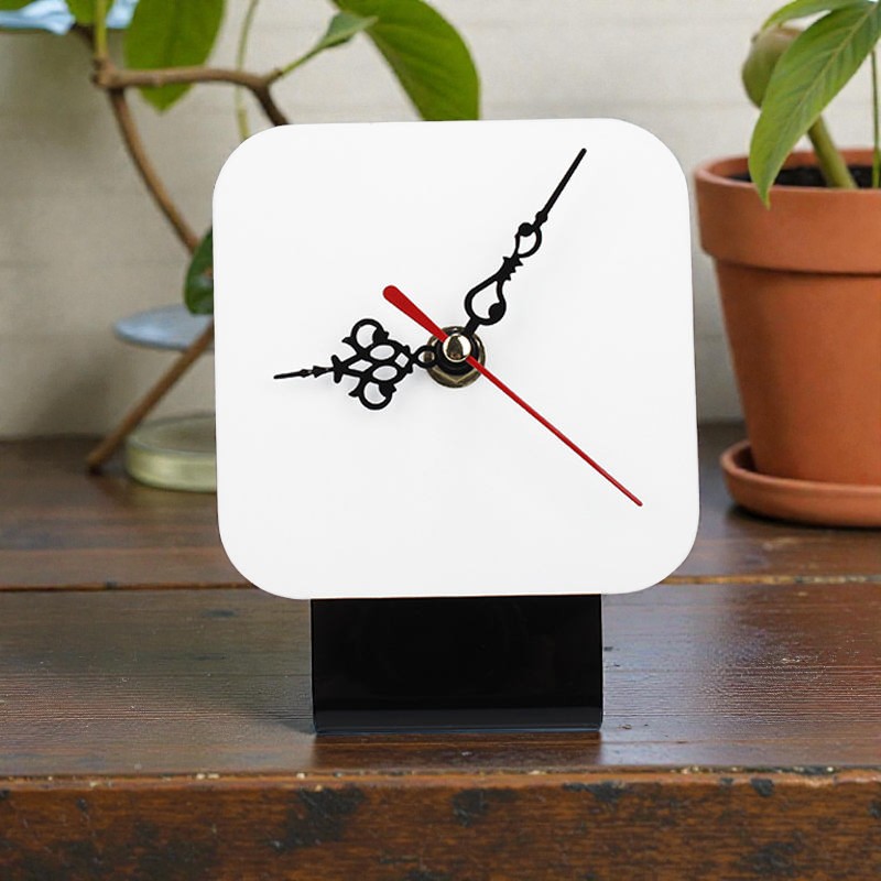 Desktop MDF Sublimation Clock 100x100mm – Square – Parth Design